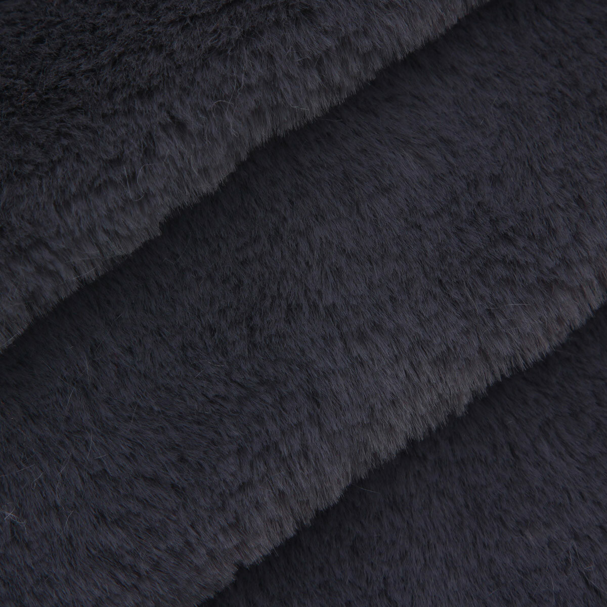 Мех искусственный 'Кролик', 48*50 см, ворс 6-8 мм, 280 г/м², SOVUSHKA (темно-серый)