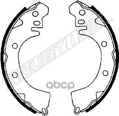 К-т бараб. тормоз. колодок MITSUBISHI GALANT 1,6-2,0 -86, LANCER1,5-1,8D 85-88, TREDIA, SPACE WAGON -86 Trusting арт. 064155