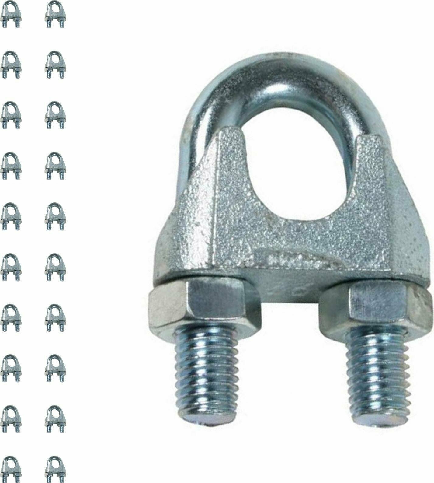 Зажим Tech-Krep дугообразный DIN 741 для троса 5 мм (2 шт.) (комплект из 20 уп)