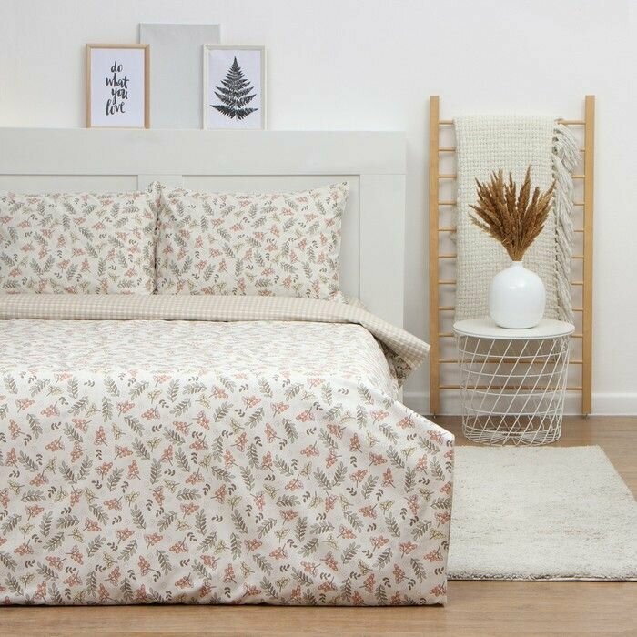 Постельное бельё LoveLife евро Акация , 200х217см, 225х240см, 50х70см-2шт, 100%хлопок, сатин, 125г/м