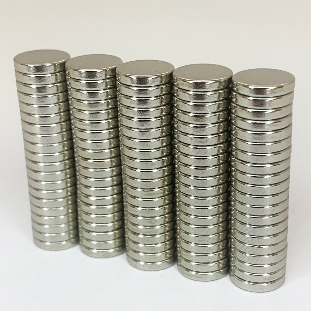 Неодимовый магнит Проф-Магнит диск 8x1.5 мм NdFeB, 50 шт. N35, универсальный, 8×1