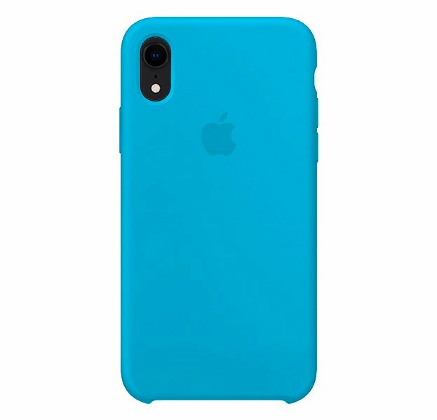 Накладка Aksberry silicone case для iPhone XR (светло-синий)