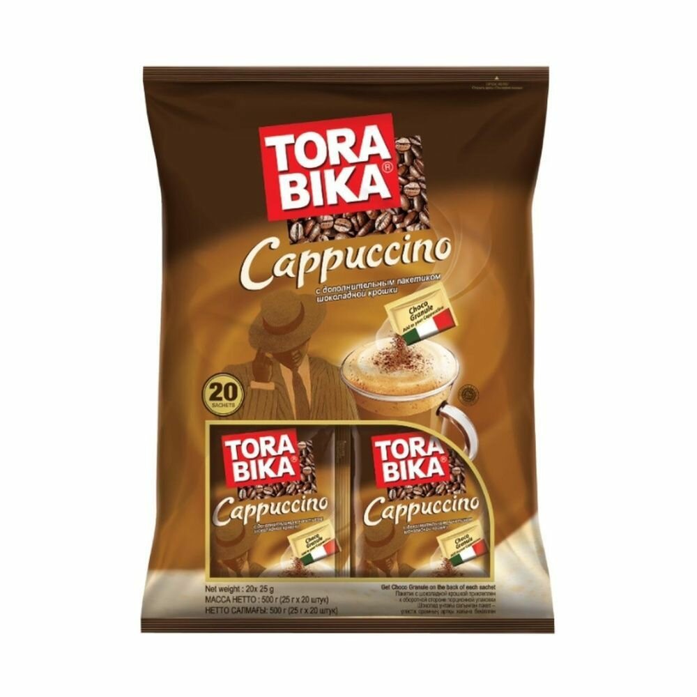 Капучино Торабика с шоколадной крошкой, 20 штук по 25 г