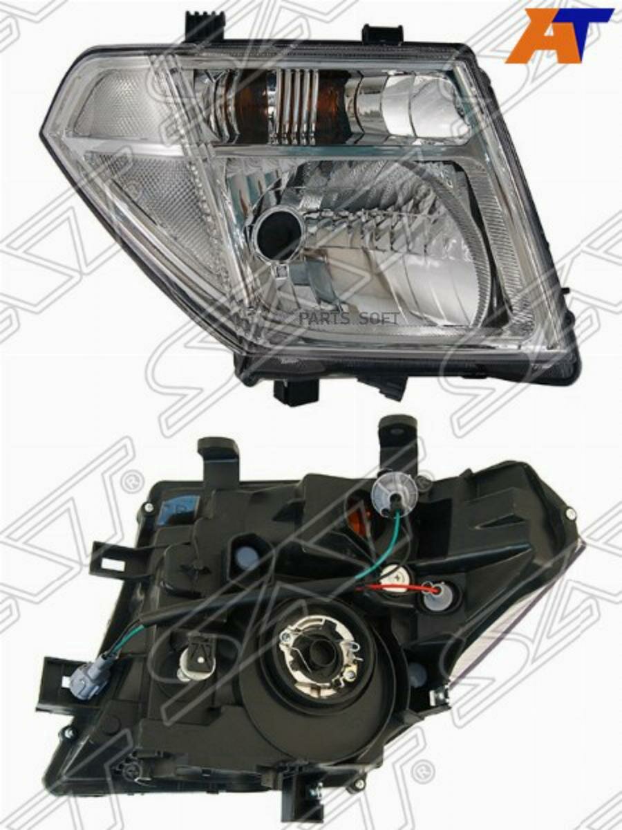 Фара Nissan Pathfinder 04-09 / Frontier 04-09 (Справа/ Галоген/ Ручная регулировка) SAT ST-215-11B2R | цена за 1 шт