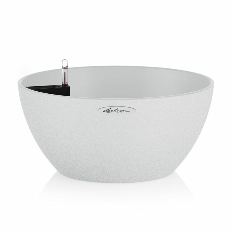 Кашпо/горшок для комнатных растений Кашпо Lechuza Cubeto Stone 30 песочный белый