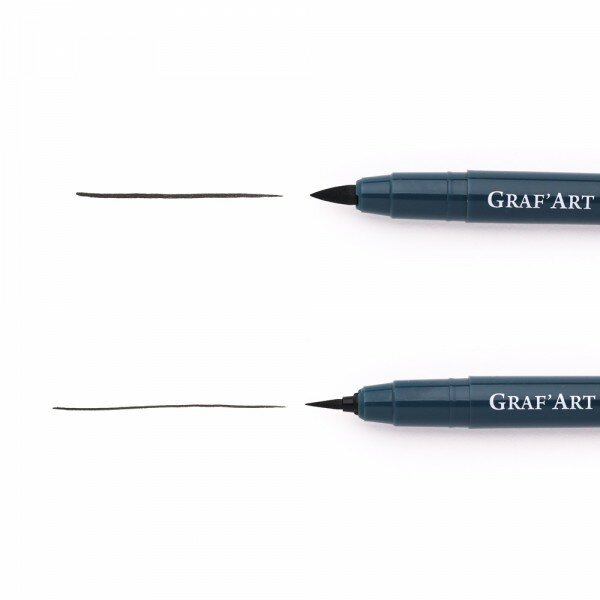 Капиллярная ручка Малевичъ GrafArt, кисть тонкая S