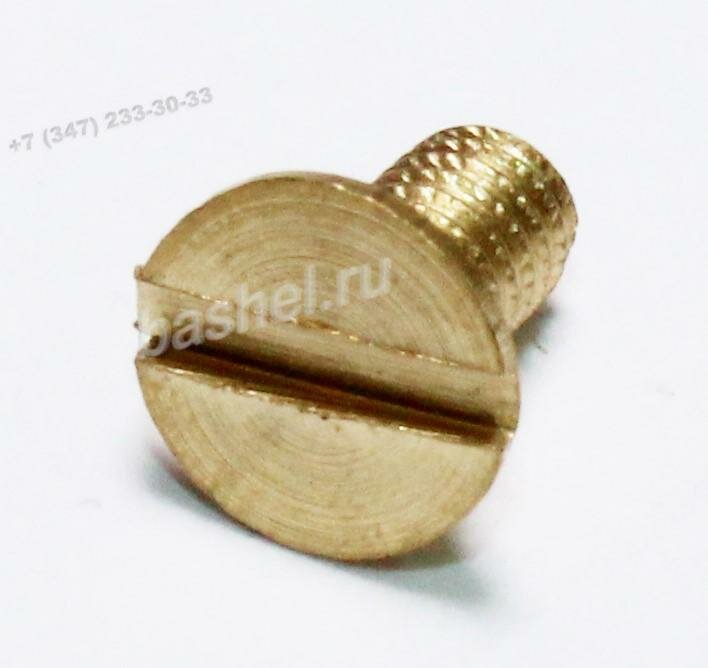 Винт М2,5х5 DIN 963 латунь