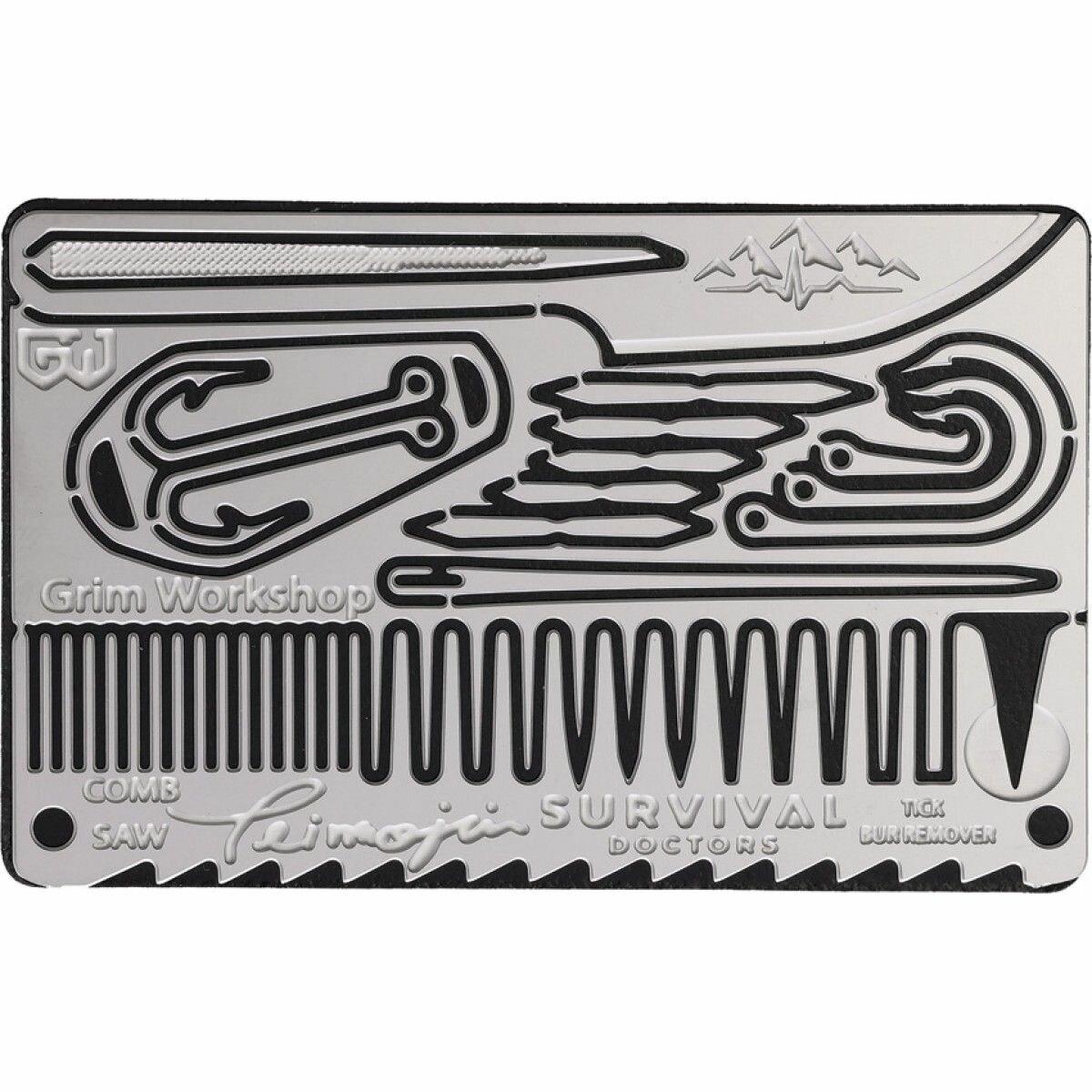 Карточка-мультитул для выживания Grim Workshop Teimojin Tan