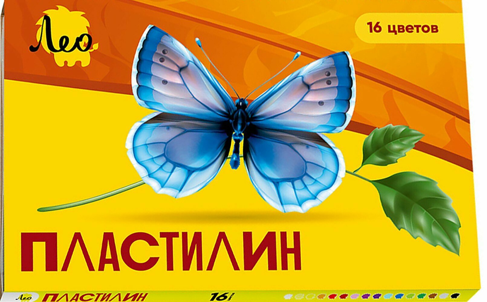 Пластилин, 16 цветов