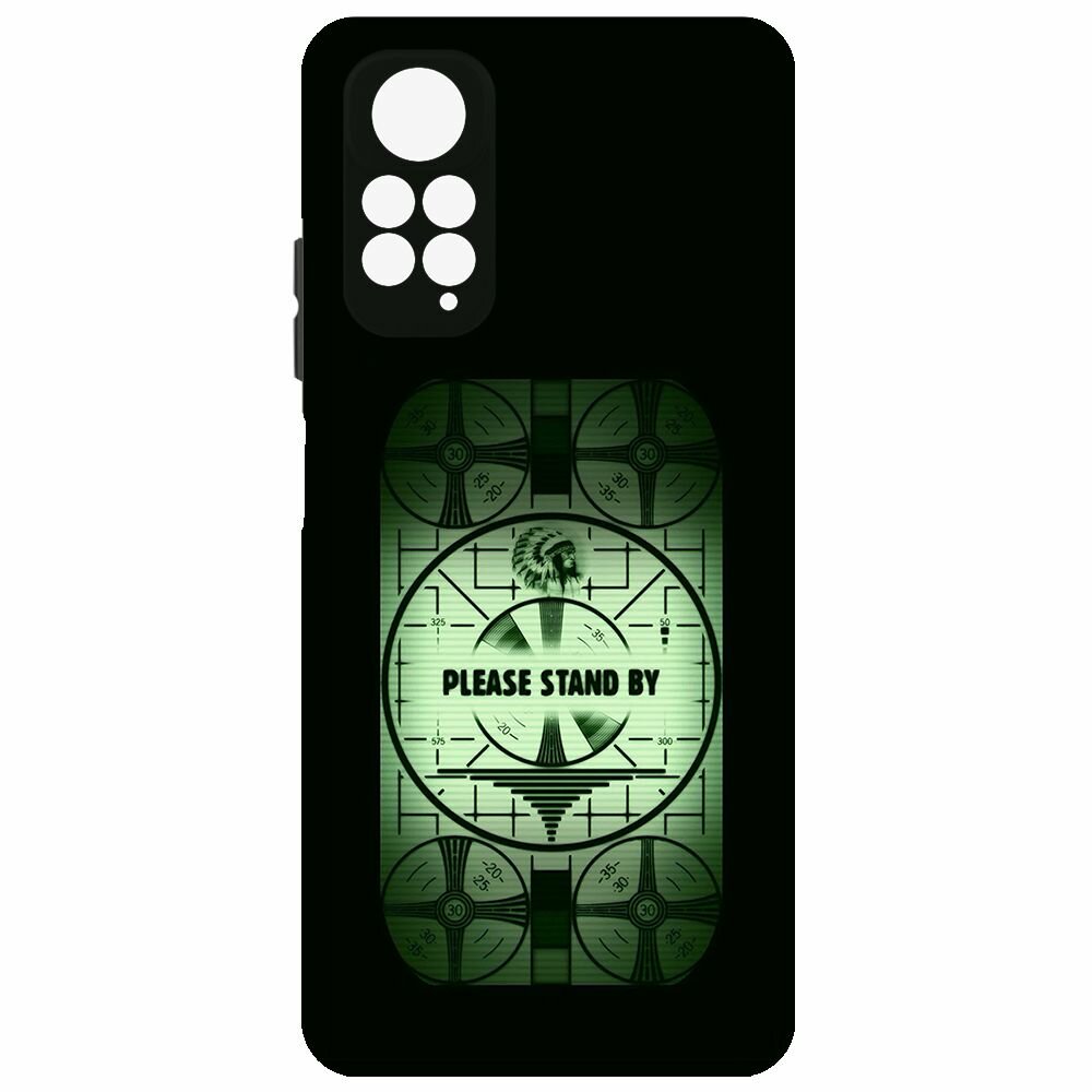 Чехол-накладка Krutoff Soft Case Фоллаут (Fallout) - Пожалуйста, подождите для Xiaomi Redmi Note 11 Pro черный
