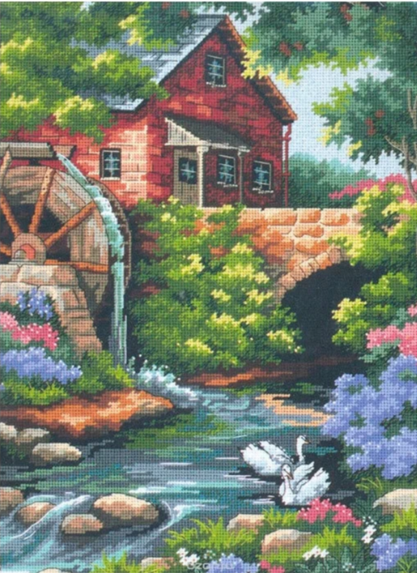Dimensions Набор для вышивания гобеленовым швом 2484-DMS "Old Mill Cottage" (Старая мельница), 30х41 см