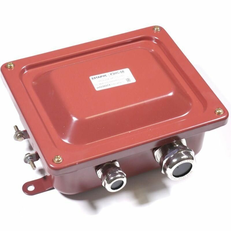 Электрическая коробка зэтарус "Гофроматик", КЗНС-08, УХЛ1.5, IP65, латунные сальники