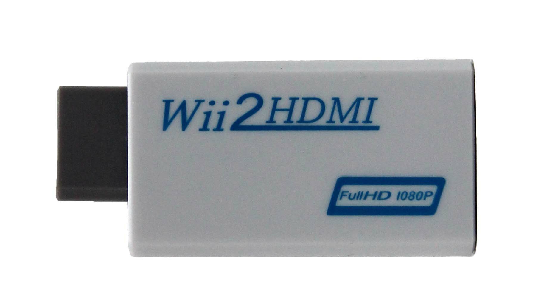 Адаптер-конвертер Wii в HDMI, Full HD 1080P Белый (Новый)