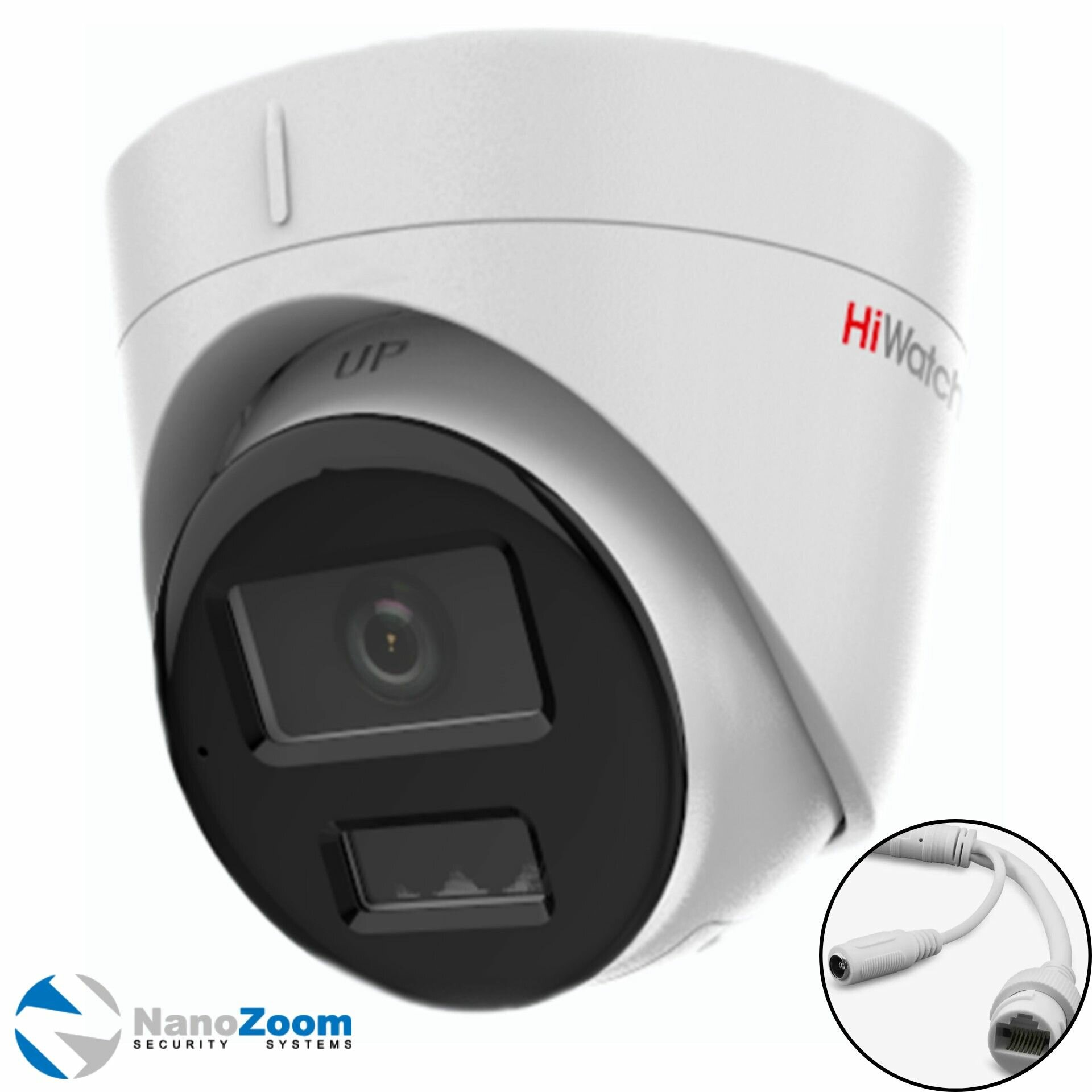 HiWatch DS-I453M(C) 4Мп 2,8 мм - камера видеонаблюдения IP уличная, цифровая купольная IP-видеокамера для улицы с ИК подсветкой, 2560x1440, H.265+/H.264+, CMOS 1/3"