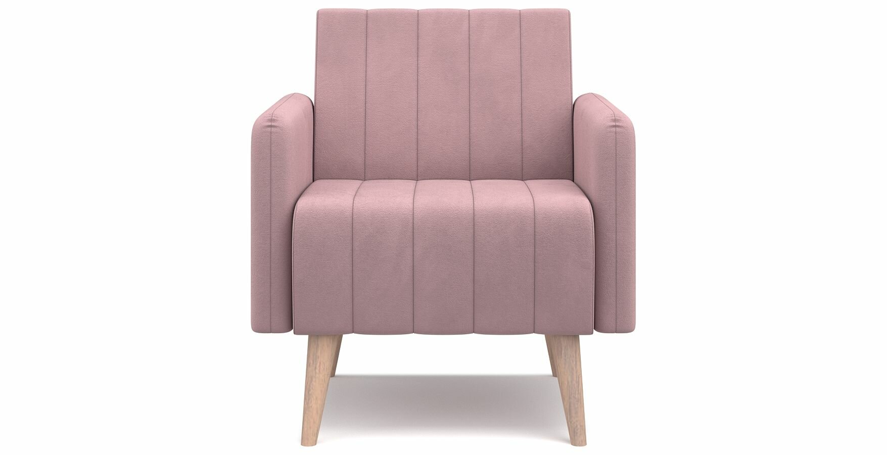 Кресло PUSHE Норман 2 с подлокотниками, нераскладное, для кухни, прихожей, балкона, детской, розовый Balance 312