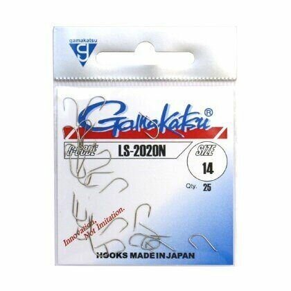 Крючок одинарный Gamakatsu LS-2020N Nickel 14