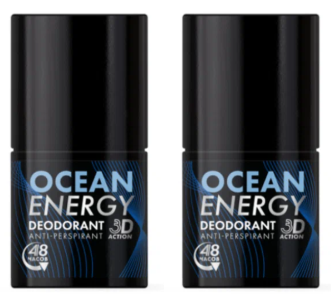 Дезодорант Zollider Ocean energy, для мужчин, 50 мл, 2 шт