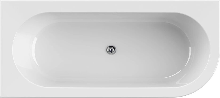 Акриловая ванна угловая левосторонняя, щелевой слив-перелив белая фронтальная панель чаша 1790х790х600 SLIM CORNER-180-80-60-L-W37-SET SLIM CORNER-180-80-60-L-W37-SET
