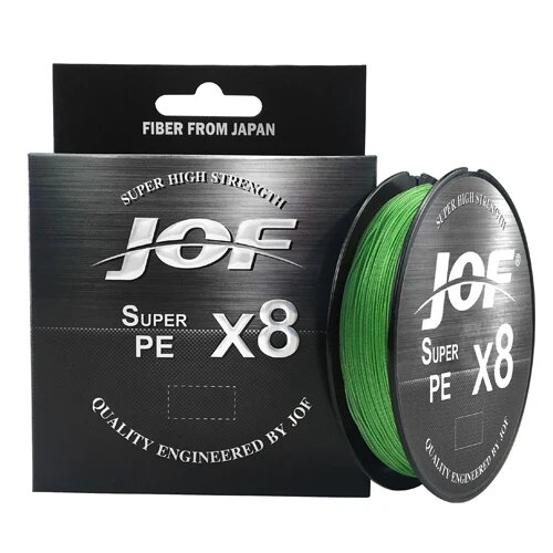 JOF PE X8 Леска Плетеная 150м 15LB Зеленый