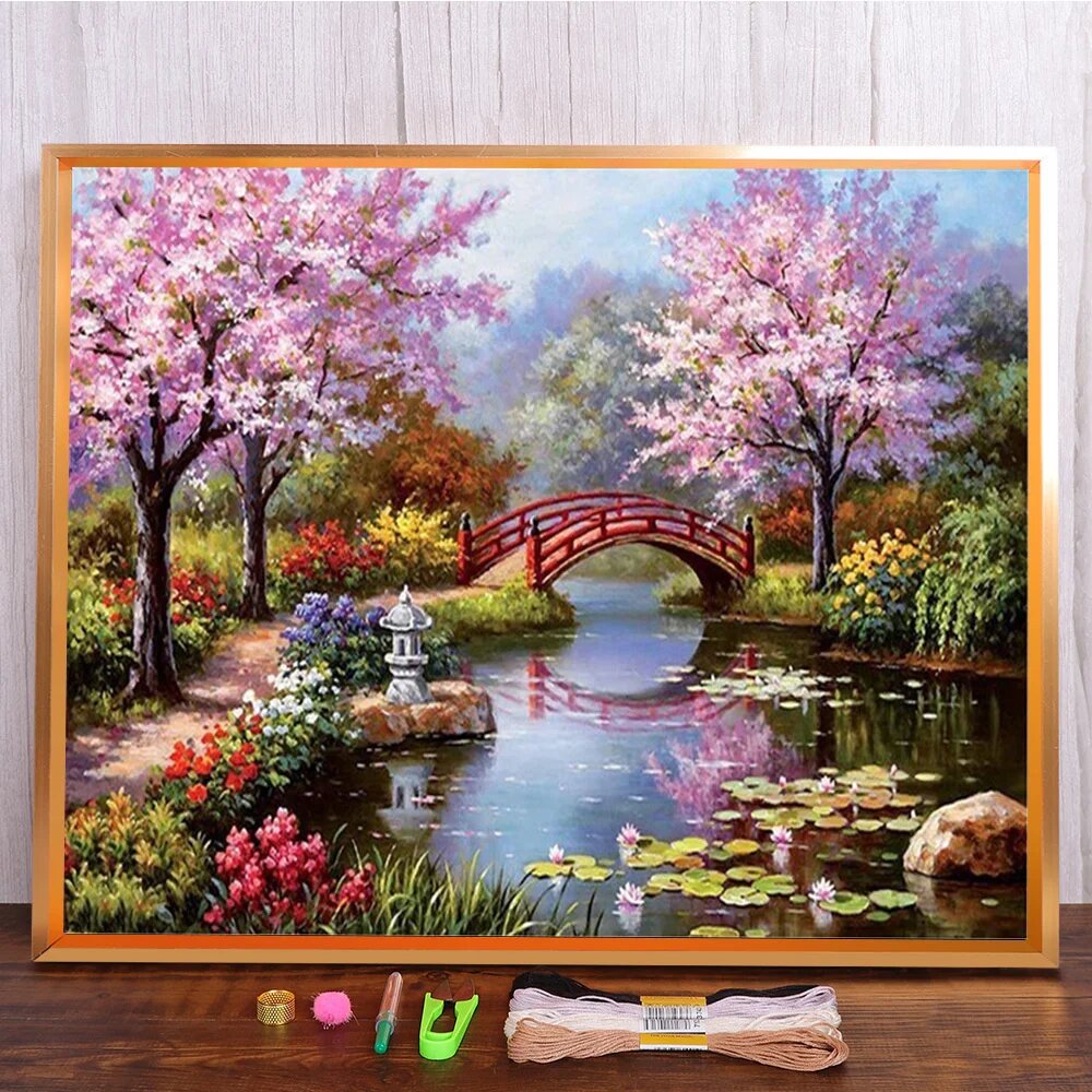 Вышивка крестом 40*50см, Цвет HMA45559, 14ct Cotton