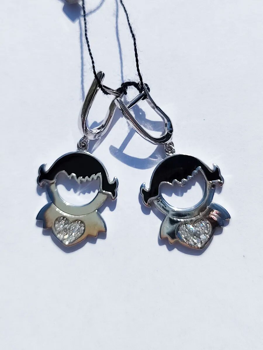 Серьги, эмаль