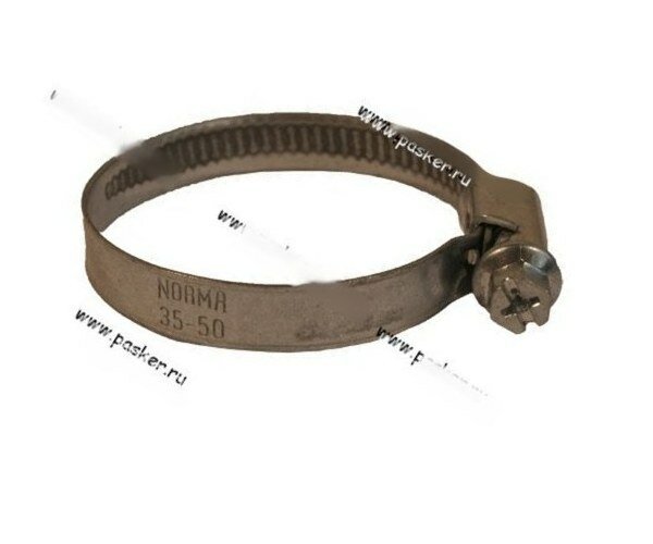 Хомут Norma 35-50, оцинкованный, для крепления средних труб