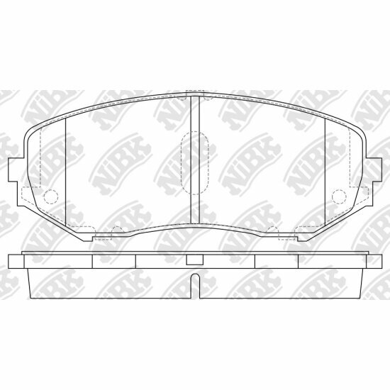 Колодки тормозные дисковые Nibk для SUZUKI Grand Vitara (05-) передние (4шт.)