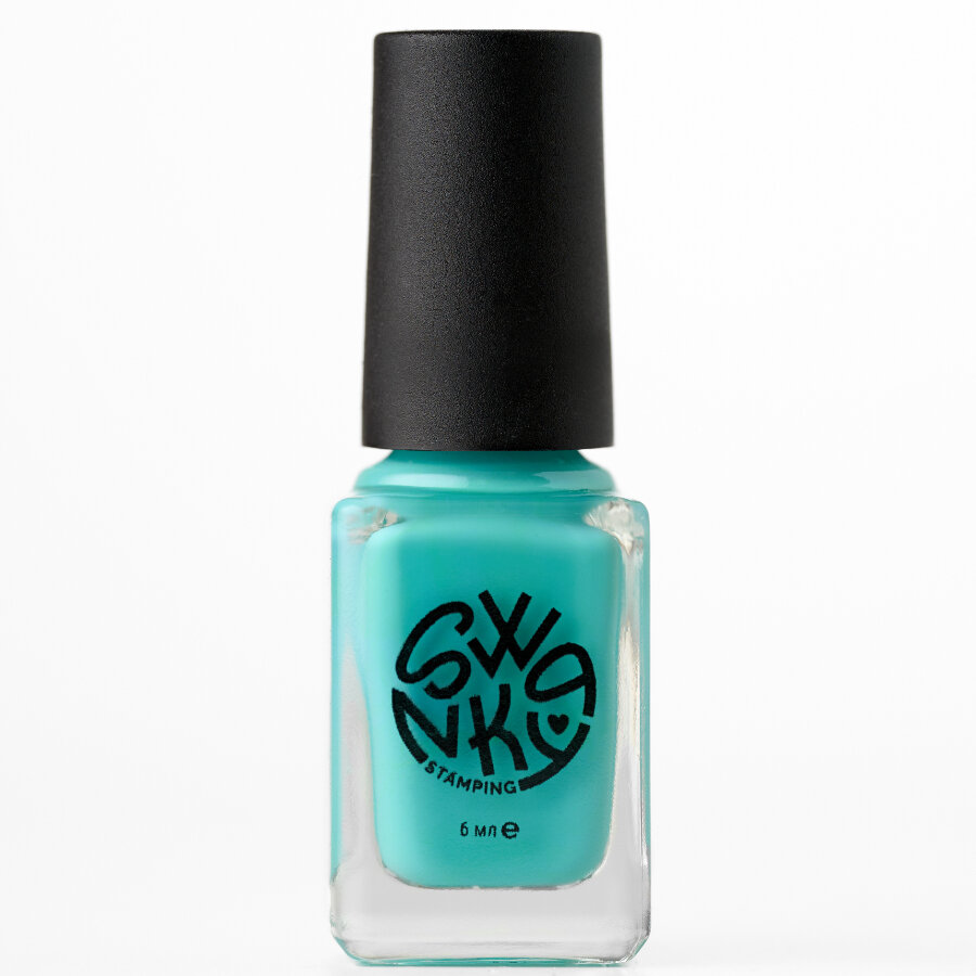 Лак для стемпинга Swanky Stamping №S95 - Светлый аквамарин, 6 мл
