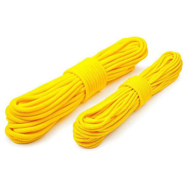 Линь плавающий (полипропилен) (Диаметр(мм):14 | Длина(м):500 | Тест(кг):900 | плоский | п/э мешок | чёрно-желтый |)