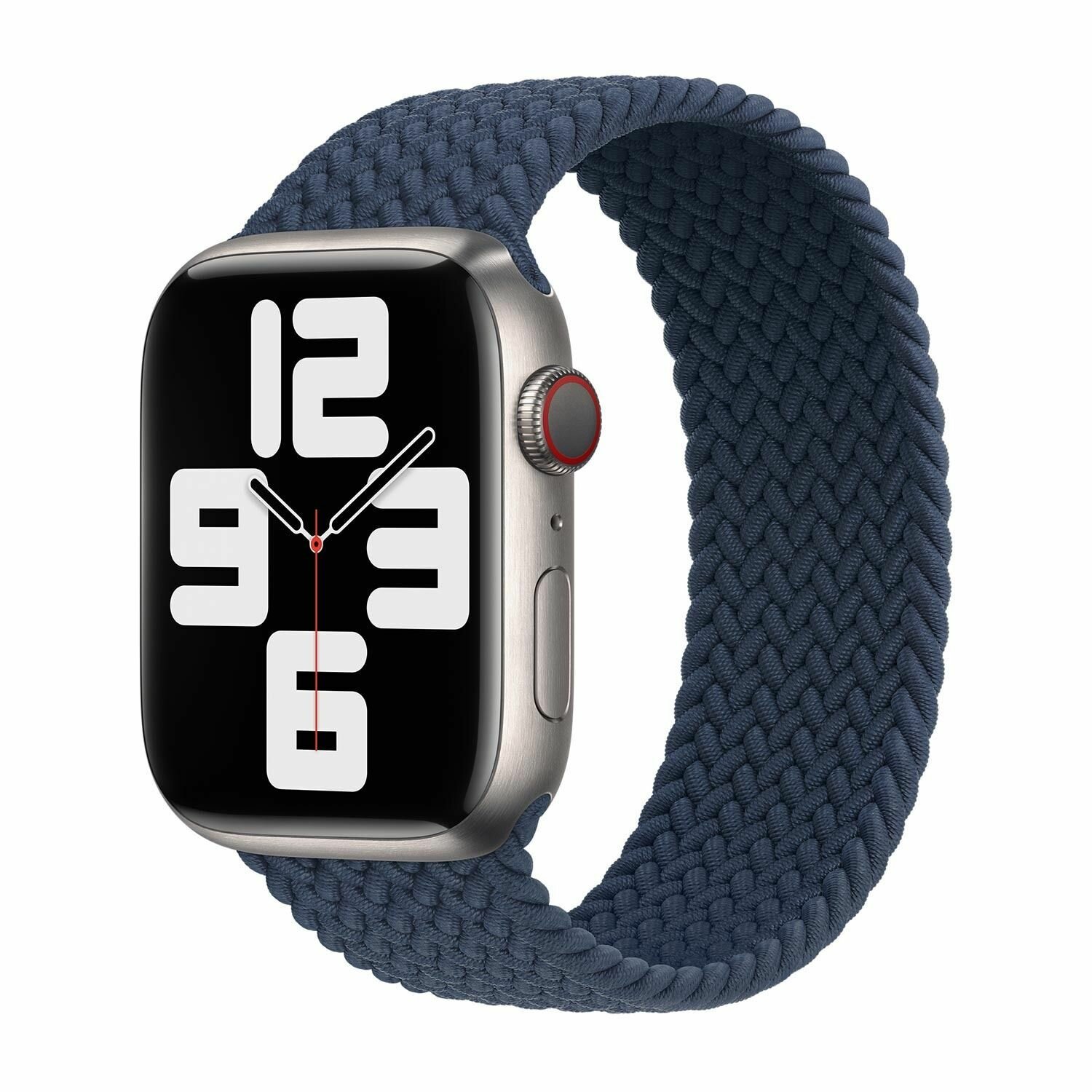 Ремешок Apple Watch Braided Solo Loop Abyss Blue размер 9 для Watch 42-44-45mm (series 1-9) 46mm (Series 10) Ultra ML6N3ZM/A