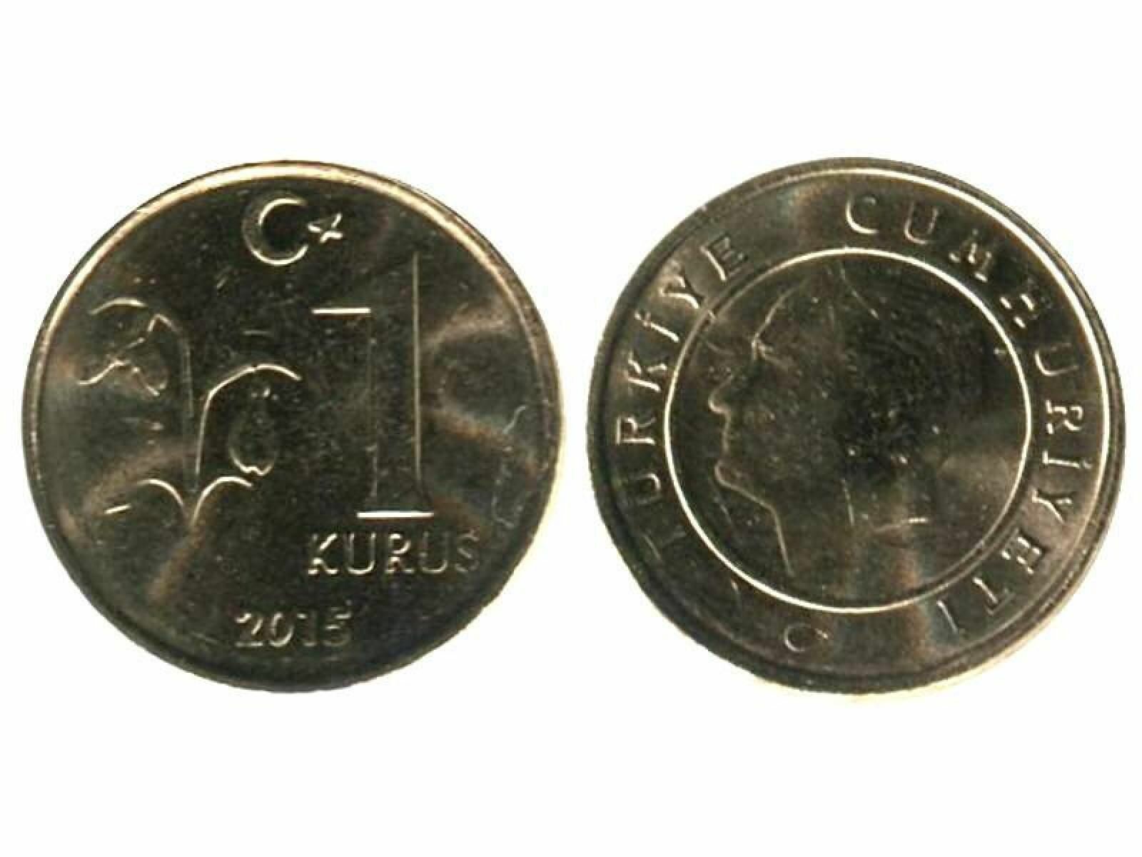 1 куруш Турции 2015 г.