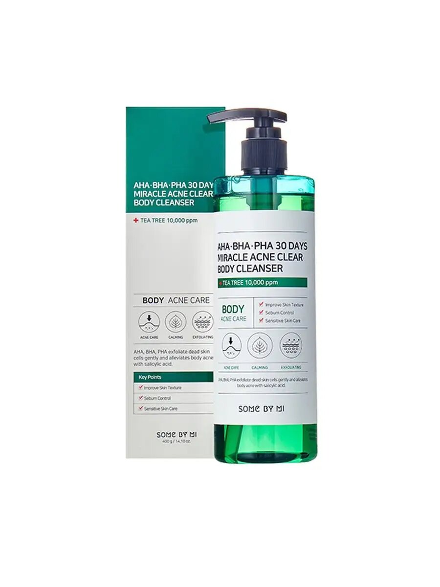 Очищающий гель SOME BY MI "AHA·BHA·PHA", для тела, с кислотами, для всех типов кожи