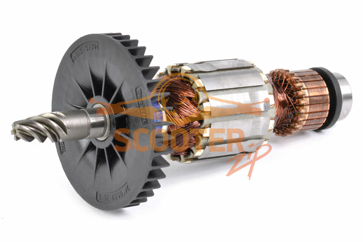 Ротор (Якорь) MAKITA для сабельной пилы JR3050T (L-162.5 мм, D-41 мм, 5 зубов, наклон вправо)