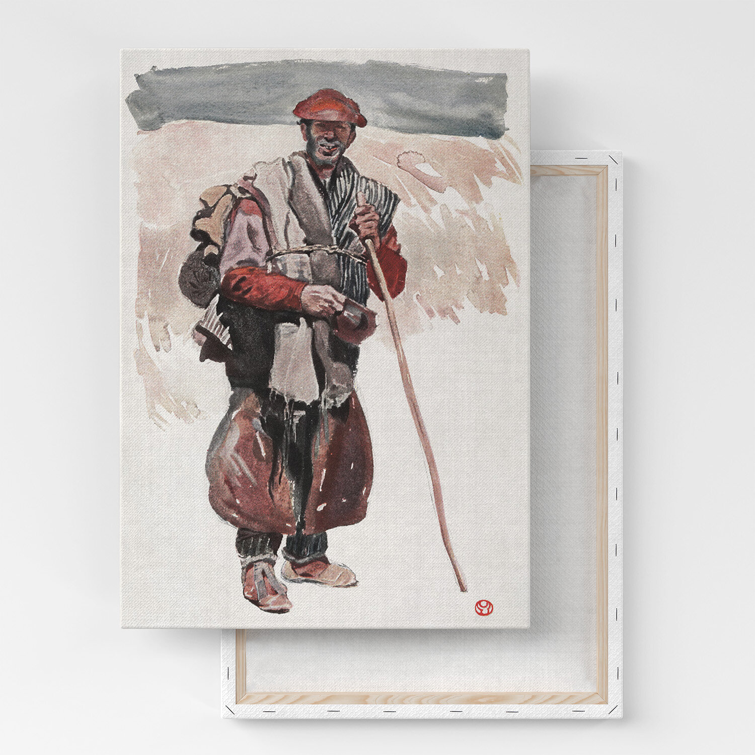 Картина на холсте, репродукция / Эдвард Пенфилд - A Spanish tramp / Размер 60 x 80 см