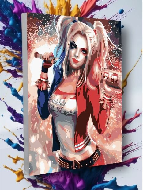 Картина по номерам Харли Квинн Бэтмен DC Девушка 40х50