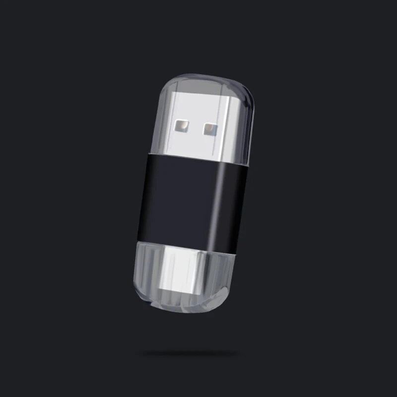 Устройство для чтения карт SD, TF, Micro SD, USB 2,0 black
