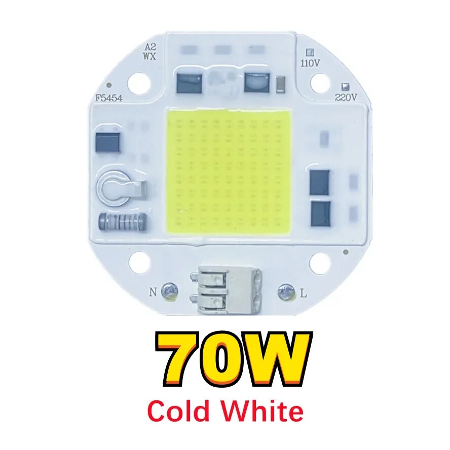 LED COB чип 70W Cold White 220V