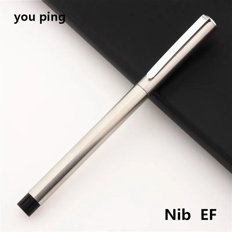 Jinhao черная серебряная перьевая ручка EF/F