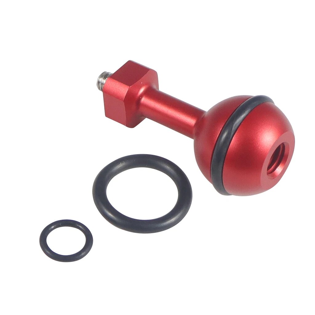 Адаптер с шаровой головкой 25 мм, разъем с винтовой головкой M5 1/4 дюйма для GoPro 13 12 OSMO 360 ° Держатель для подноса для дайвинга с ручкой зеркальной камеры