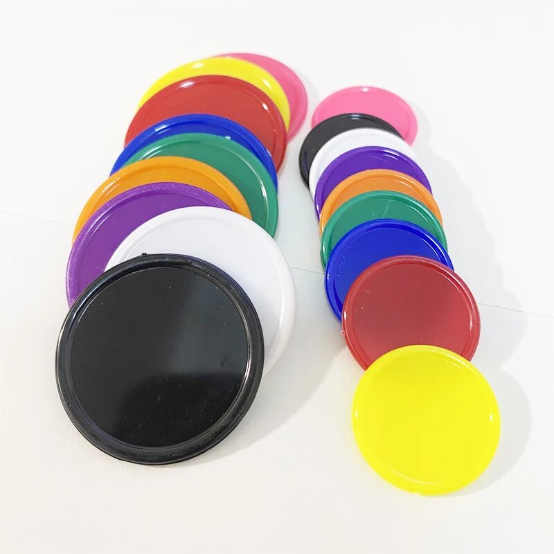 Пластиковые фишки для игр, 100 шт, 37mm Mix colour