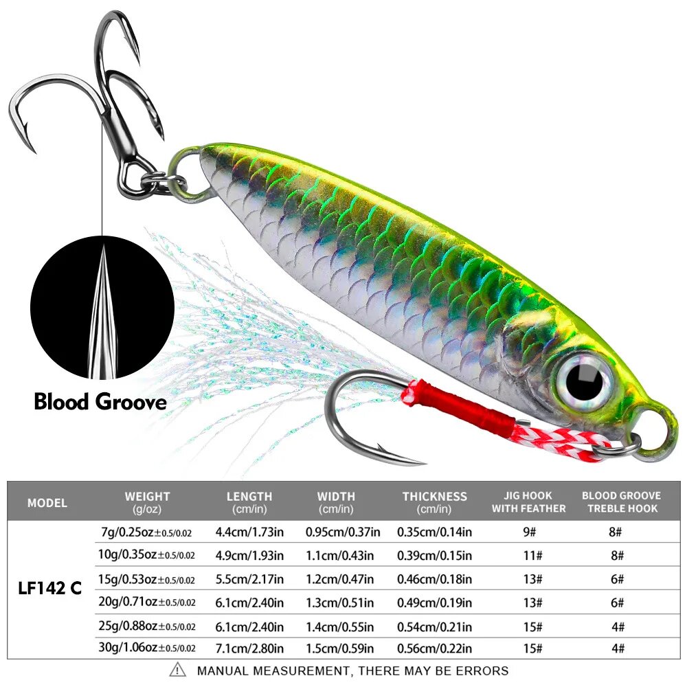 Приманка Blood Groove LF142 C, 7-30 г, color C