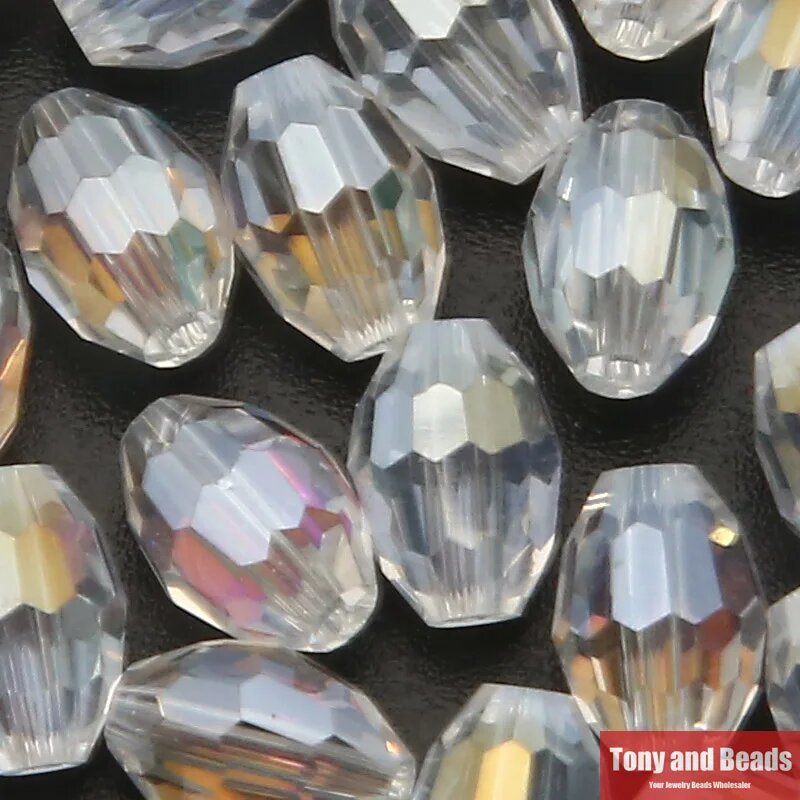 Хрустальные бусины-разделители Tony and Beads 17 цветов AB White