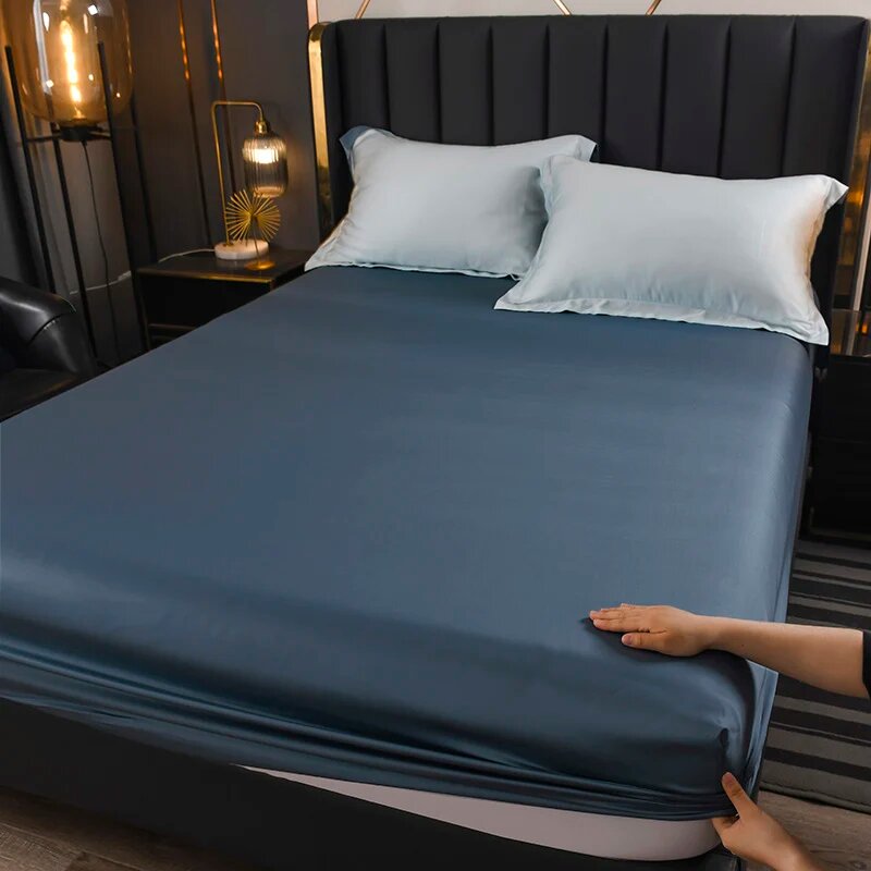 Простыни из шелка Feng Yu Qing 140x200x25cm, Dark blue