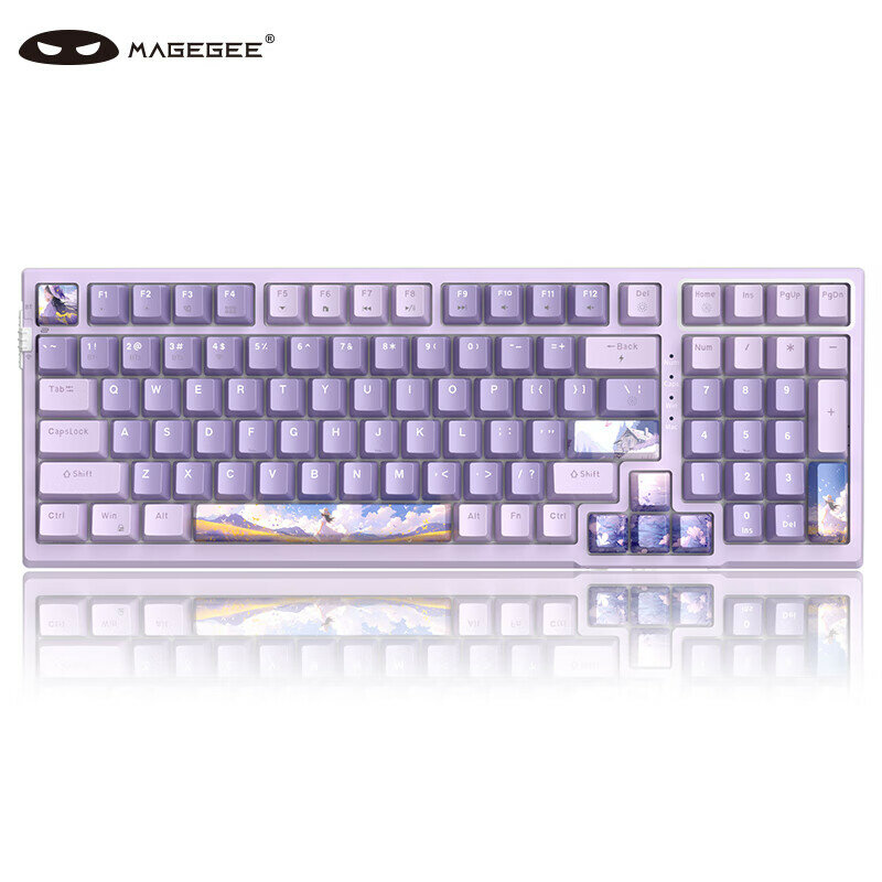 Механическая клавиатура MageGee SKY 98 Violet, Bluetooth, 98 клавиш, Violet Switch