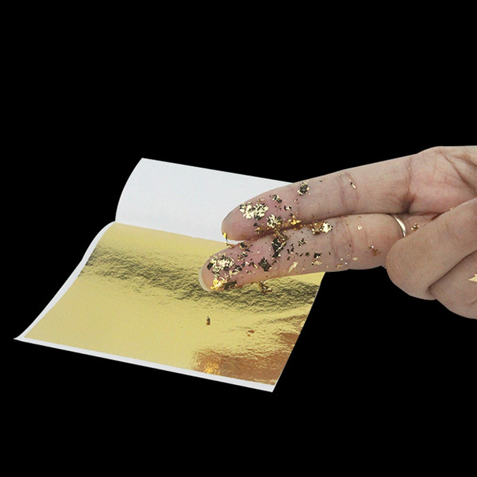 500 шт. листы сусального золота, модная многоцелевая имитация сусального золота для искусства, позолоты, ремесла, живописи, украшения