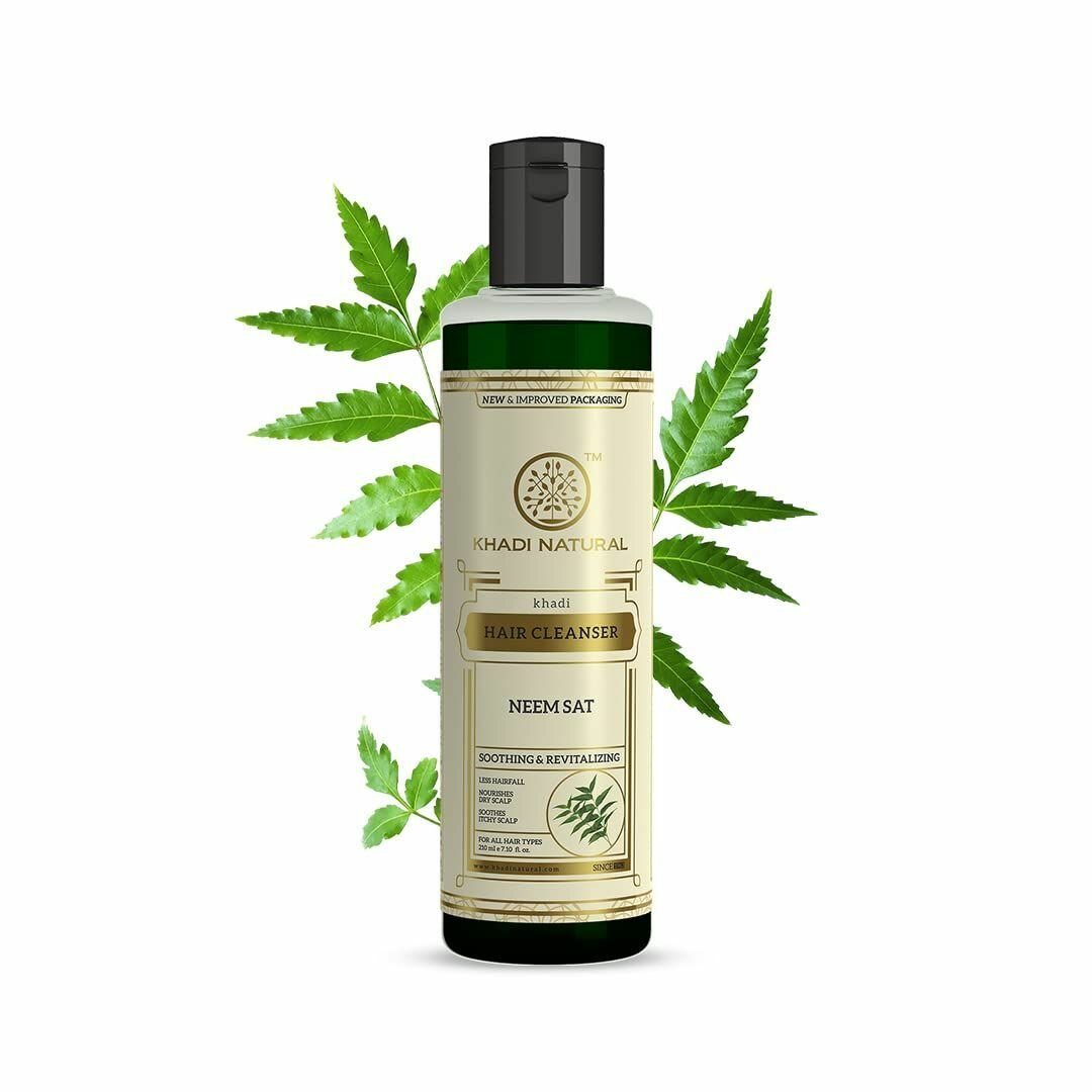 Khadi Herbal Neem Sat Shampoo/ Кхади Шампунь "Ним сат" 210мл.