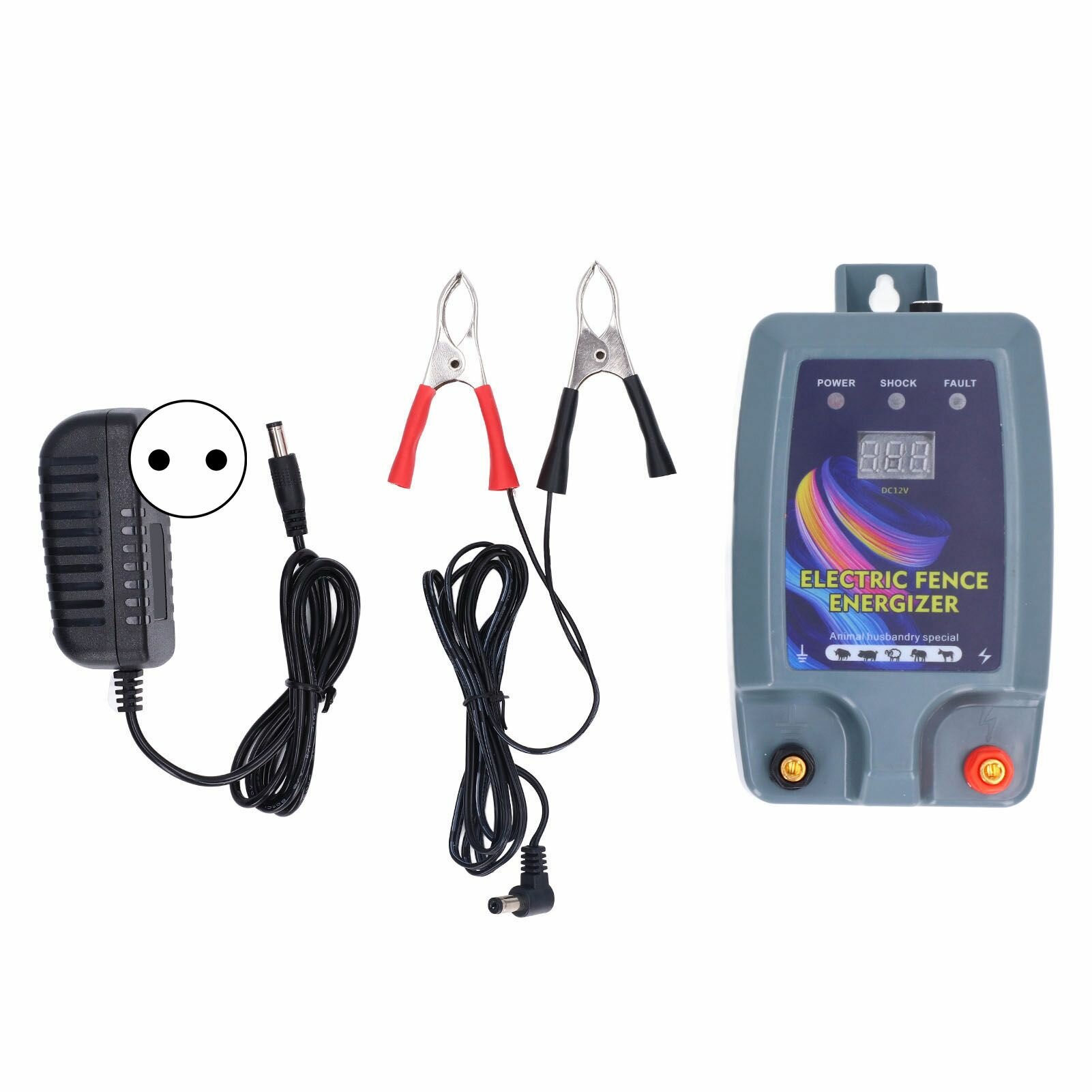 Генератор импульсов для электроограждения с европейской вилкой