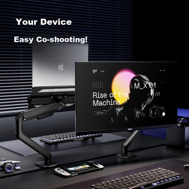 Brateck Beihu Laptop Stand, Notebook Computer Stand, Desk Stand, Computer Stand, Monitor Riser Stand, E350ez Obsidian Black + APE40