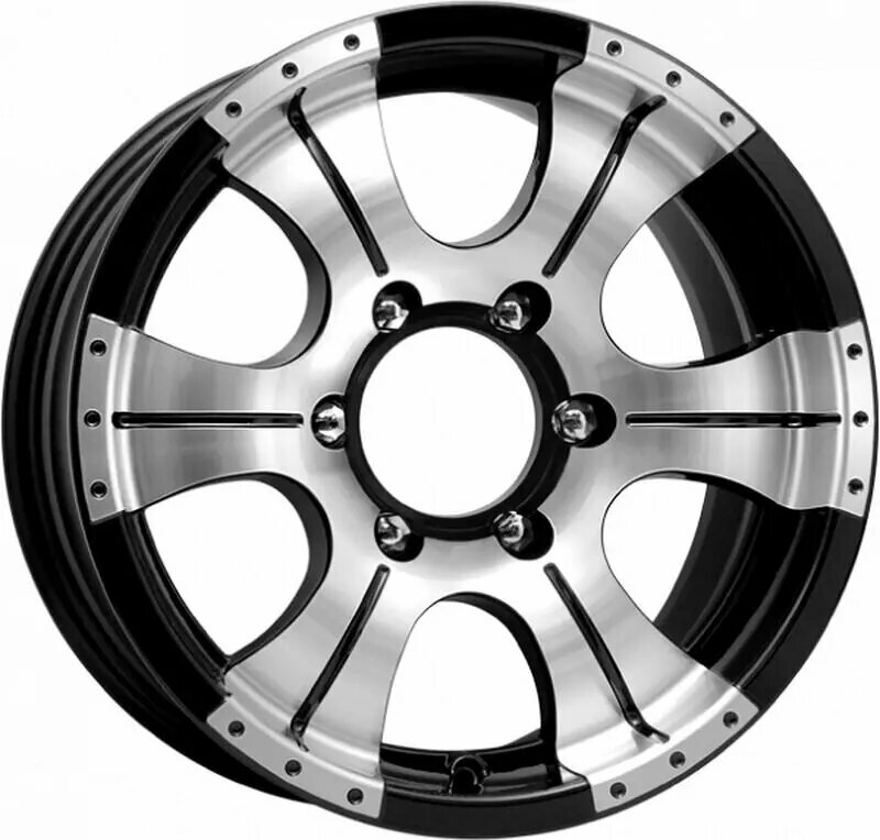 Колесный диск КиК Байконур 8x16 6*139.7 ET0 D108.5 Алмаз чёрный