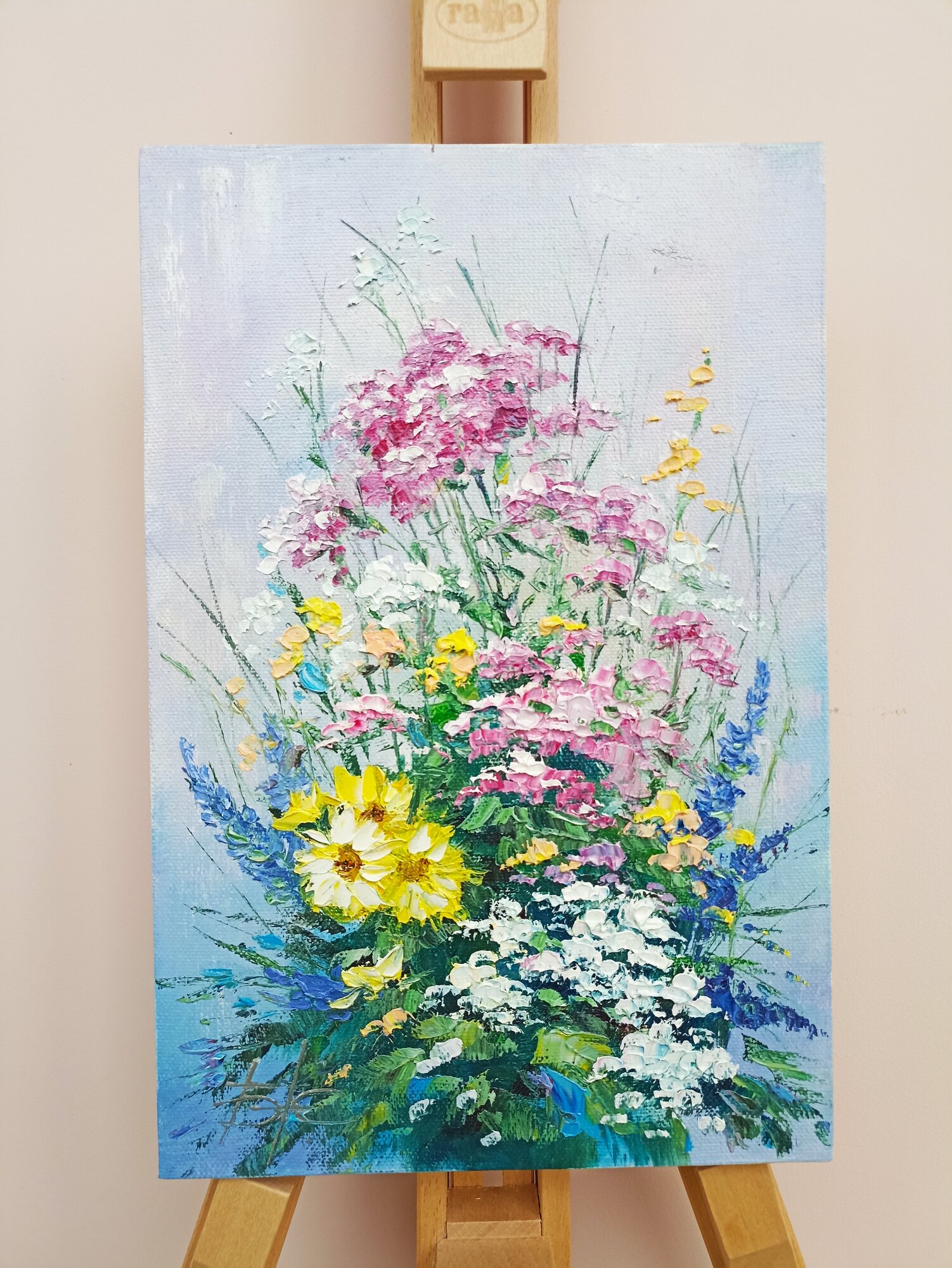 Импрессионизм. 100% ручная работа, 100% живопись от Художественной мастерской Грёзы. Картина маслом на холсте из серии "Полевые цветы". Картина написана в импрессионистском стиле. 20х30 см.